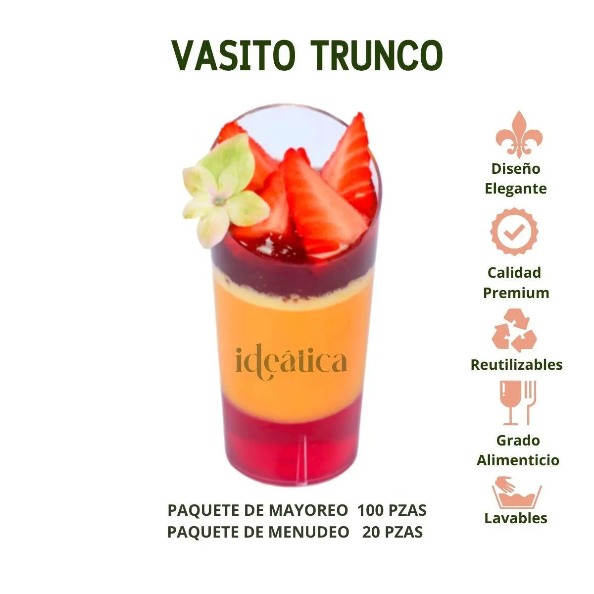Vasitos para Postres - Elegancia y Sabor en Cada Bocado - Ideática Gourmet