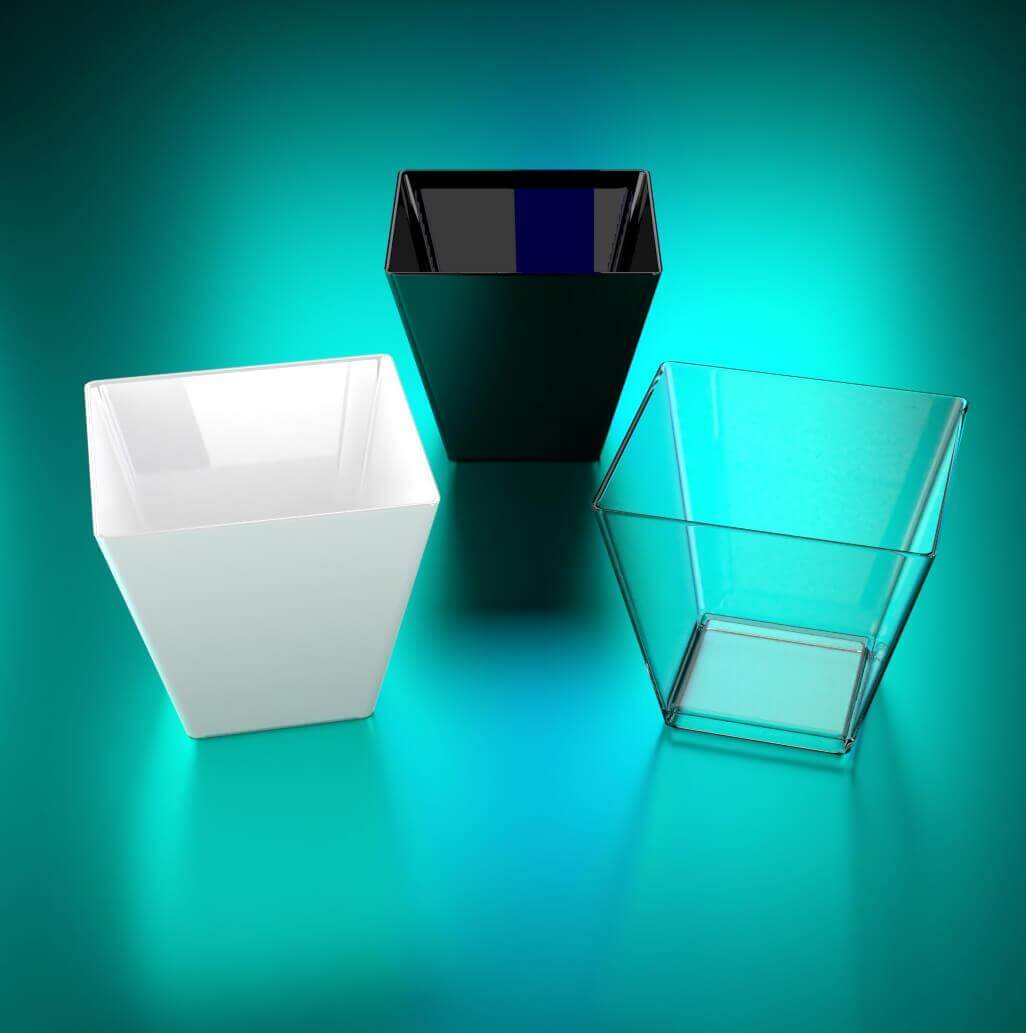 Vasito para Postres Mini Piramide Re-utilizable Candy - Ideática Gourmet